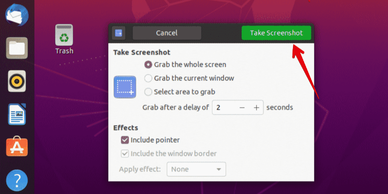 How to take screenshots on Ubuntu 20.04 LTS