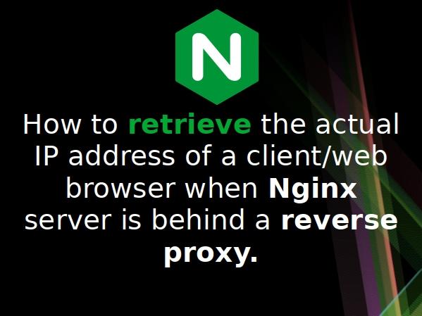 Nginx restore real IP address when behind a reverse proxy