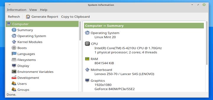 Hardinfo Check Hardware Information In Linux