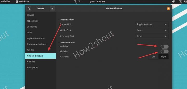 Command to Enable Minimize and Maximize Buttons on Pop!_OS