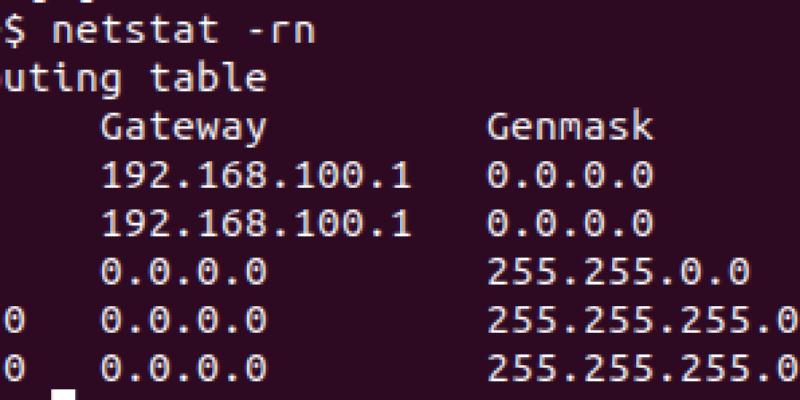 How to View the Network Routing Table in Ubuntu Linux