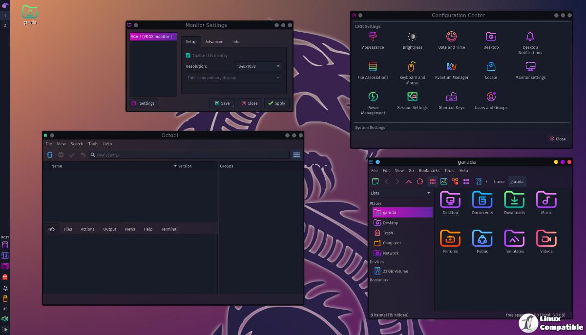 Garuda Linux "Talon" (221017) released