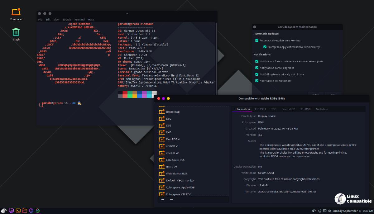 Garuda Linux "Talon" (220903) released