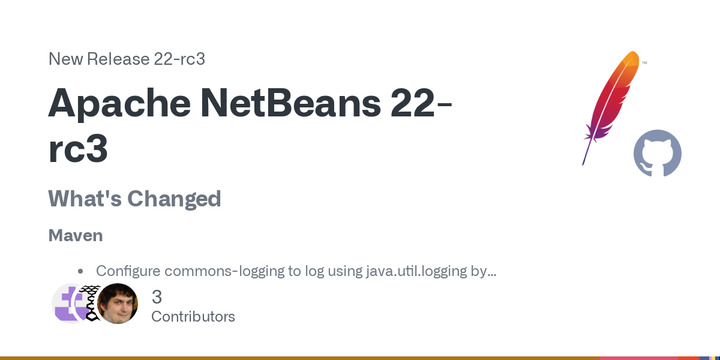 Apache NetBeans 22-rc3 released