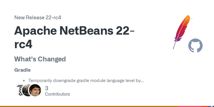Apache NetBeans 22-rc4 released