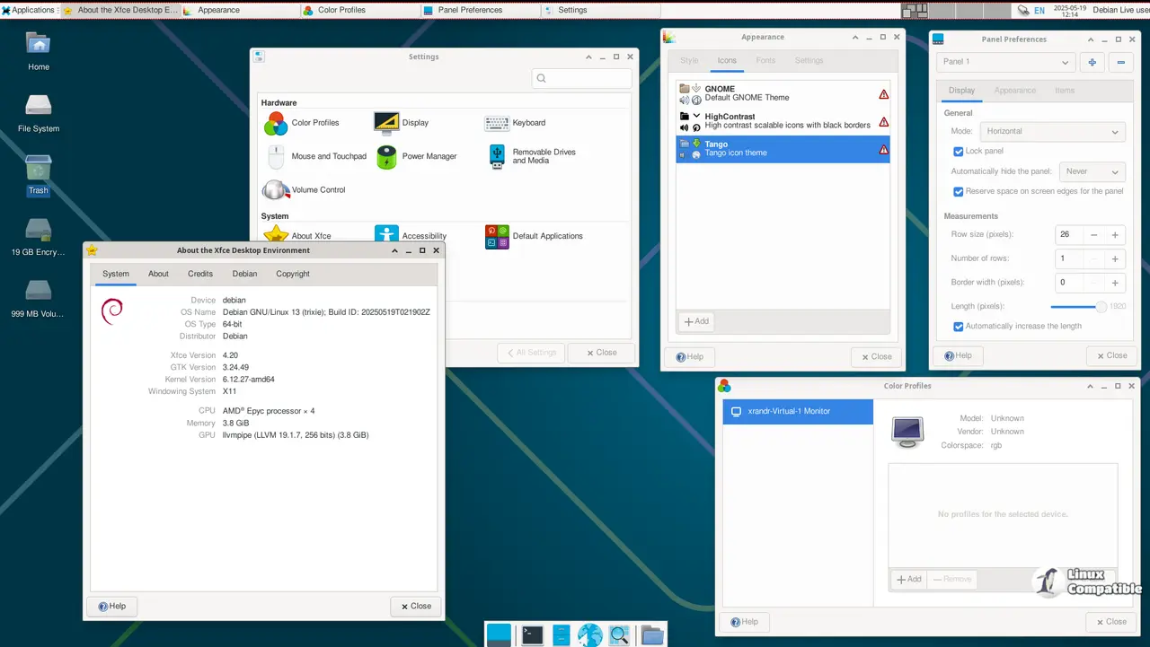 Debian GNU/Linux 13.1 Trixie Live Images released